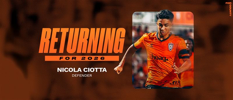Nicola Ciotta Returns to Orange County SC for the 2026 Season - Orange ...